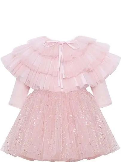 MINI CELEBRITIES Pixie Tulle Dress Set - Pink Sparkle