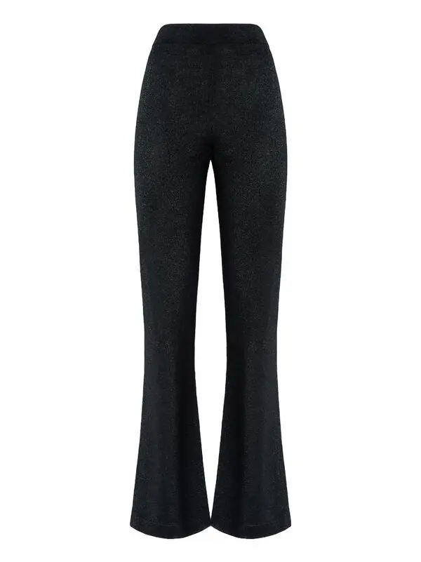 Missoni Lamé Fabric Flare Trousers - Black