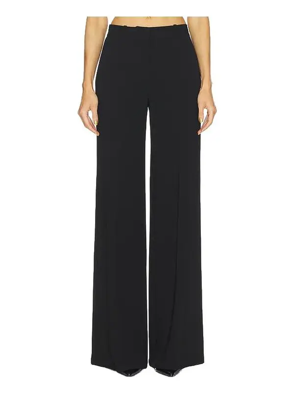 Theory Fluid Flare Crepe Pant - Black