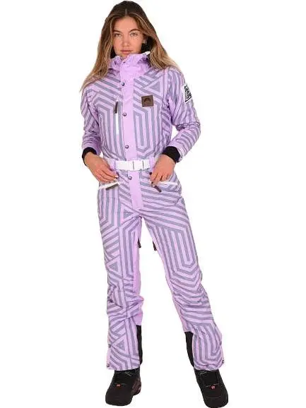 OOSC Fall Line Ski Suit - Purple & Grey