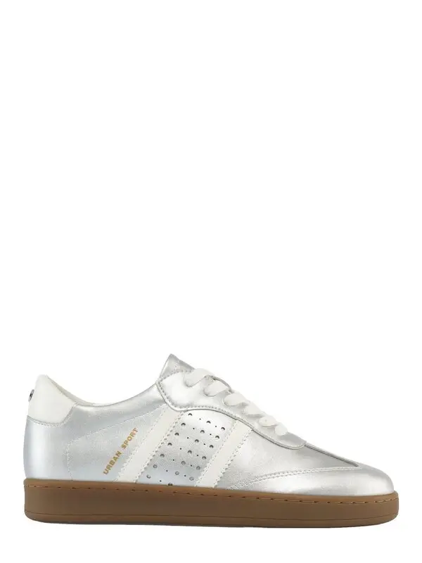 URBN SPORT BY JSLIDES Primrose Leather Sneakers - Silver