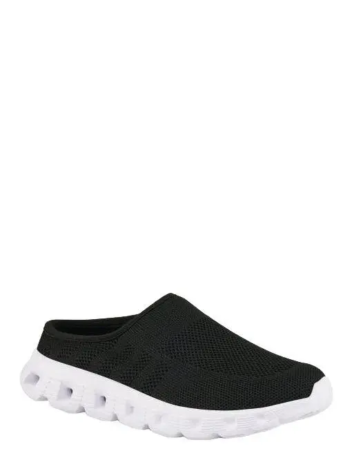 URBN SPORT BY JSLIDES Carla Knit Sneaker Mule - Black