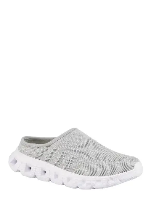URBN SPORT BY JSLIDES Carla Knit Sneaker Mule - Silver