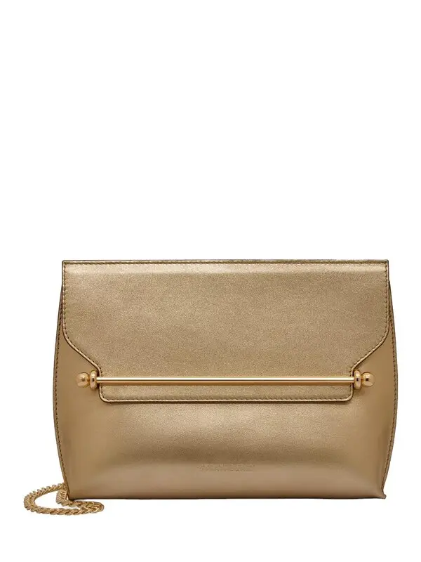 Strathberry Stylist Metallic Leather Crossbody Bag - Gold
