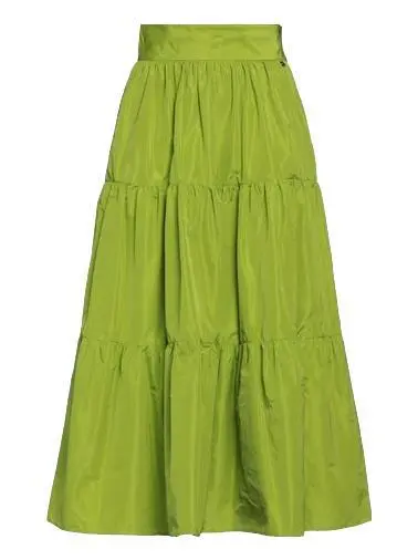 LIU •JO Flared Midi Skirt - Green