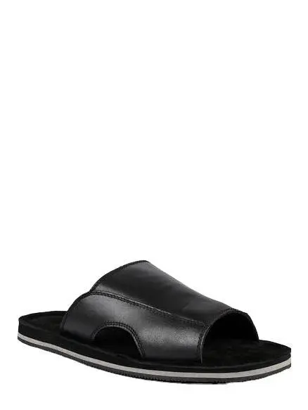 ROAN Breakfast Leather Sandals - Black Dip Dye