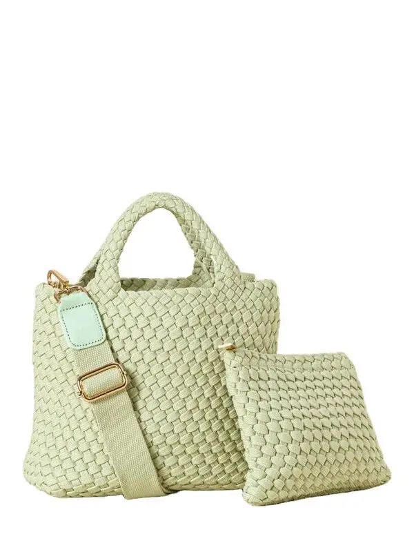UNCOMMON GOODS Woven Shoelace Crossbody - Small Mint
