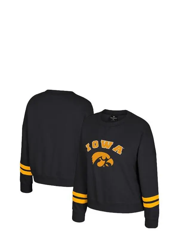 COLOSSEUM Iowa Hawkeyes Fleece Sweatshirt - Black