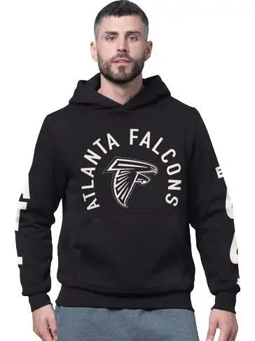STARTER Atlanta Falcons Handoff Fleece Hoodie - Black
