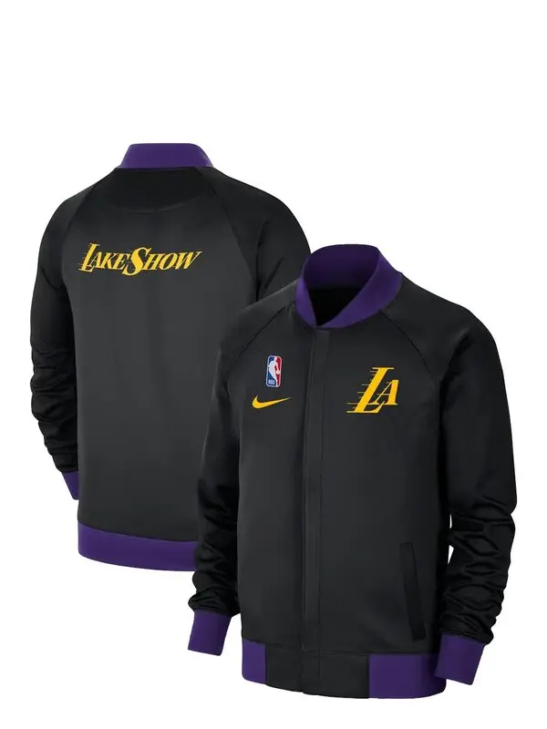 Nike Los Angeles Lakers 2024/25 City Edition Authentic Showtime Performance Full-zip Jacket - Black