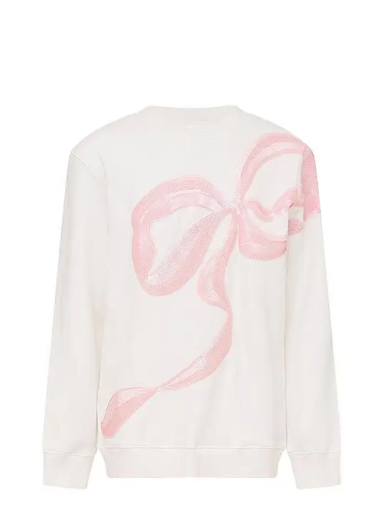 LoveShackFancy Tween Serafina Sweatshirt - Artic Blush