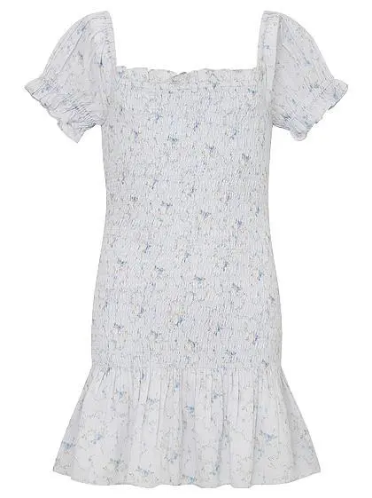 LoveShackFancy Tween Mosa Dress - Snowdrop Blue