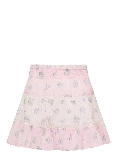 LoveShackFancy Tween Raf Skirt - Lilac Vanilla