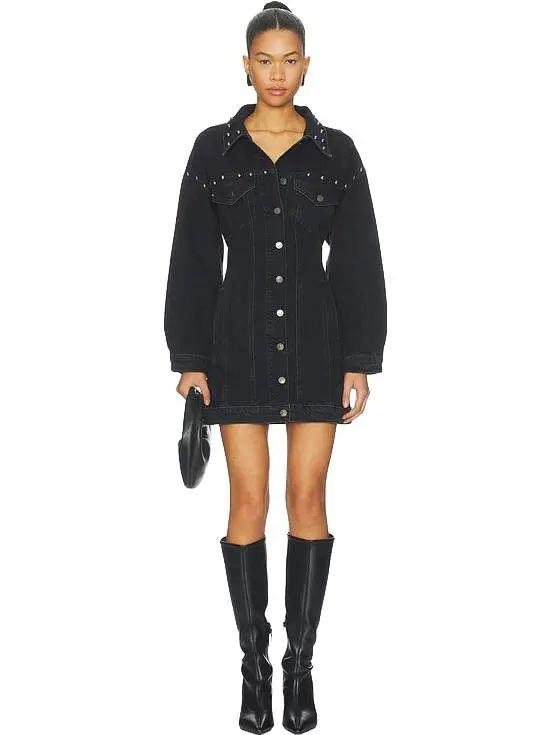 Rails Ladera Denim Shirt Dress - Black Stone