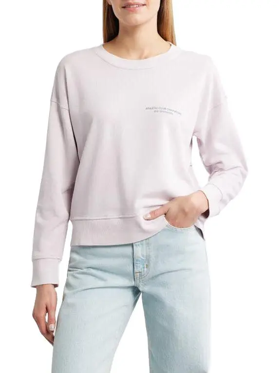 CITY BLUES Logo Graphic Crewneck Sweatshirt - Lilac