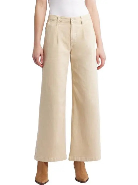 CITY BLUES Wide Leg Trouser Jeans - Biscotti