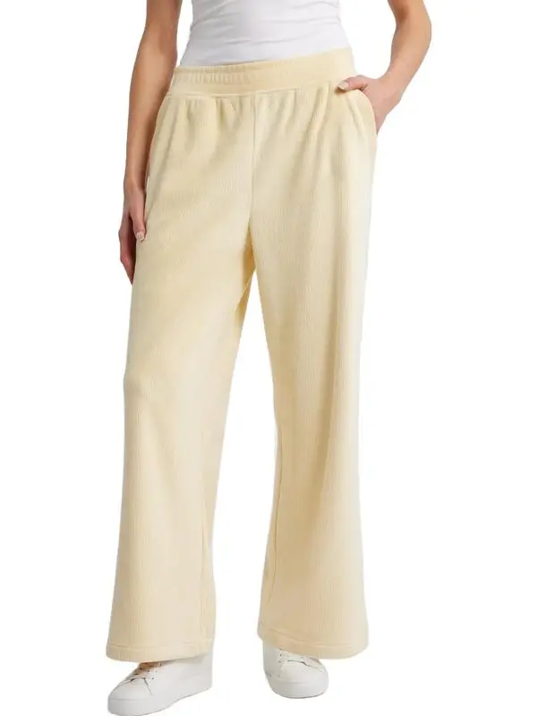 CITY BLUES Wide Leg Lounge Pants - Sunlight