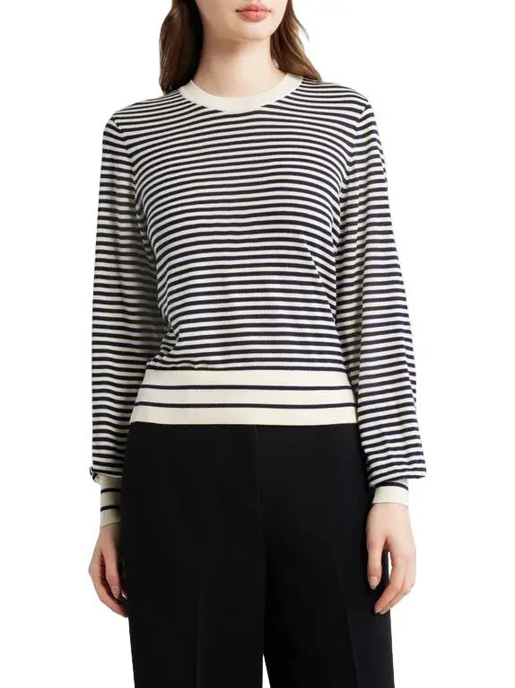 FRAME Stripe Knit Sweater - Cream Multi
