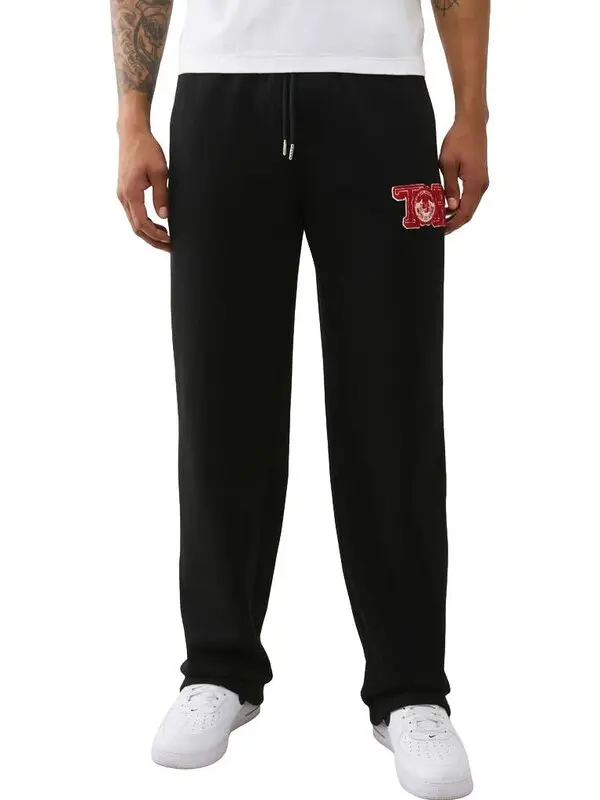 True Religion World Tour Champs Sweatpants - Jet Black