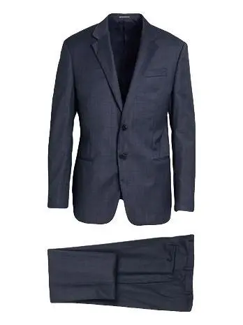 Emporio Armani Suit Size Virgin Wool, Elastane - Navy