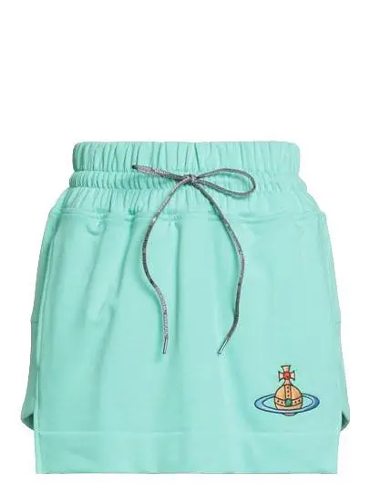 VIVIENNE WESTWOOD Mini Flared Cotton Skirt - Green