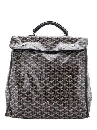 GOYARD Saint Leger Briefcase Backpack Coated Canvas - Black