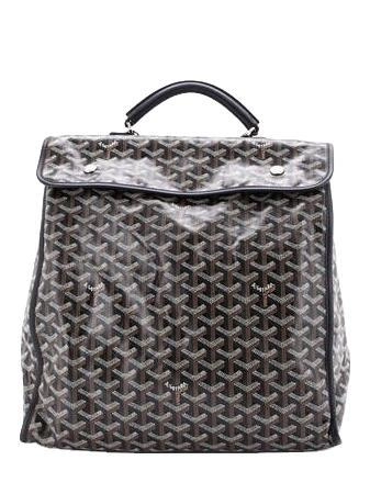 Goyard Saint Leger Briefcase Backpack Coated Canvas - Black