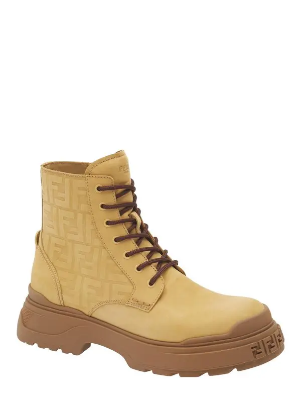 Fendi Force Light Combat Boot - Light Ocra/light Ocra
