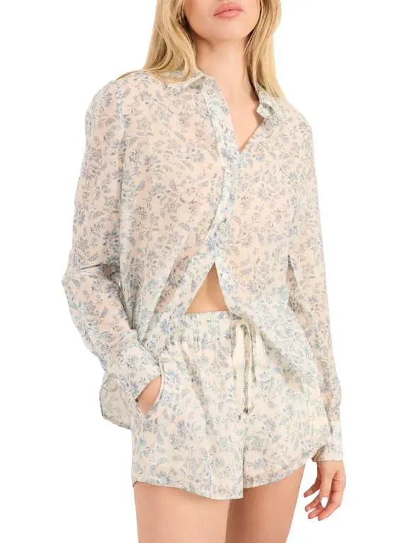 Cami Nyc Rafella Floral Cotton & Silk Shirt - Coastal Paisley