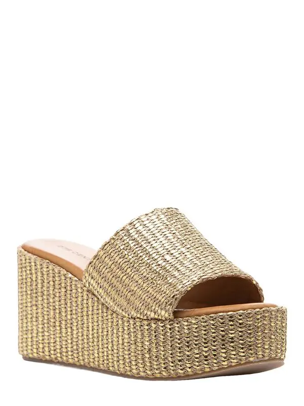 275 CENTRAL Sienna Platform Slide Sandal - Gold