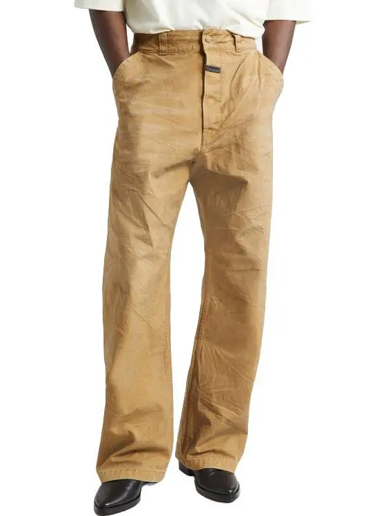 Fear Of God Relaxed Straight Leg Cotton Canvas Utility Pants - Washed Canyon Washed Canyon