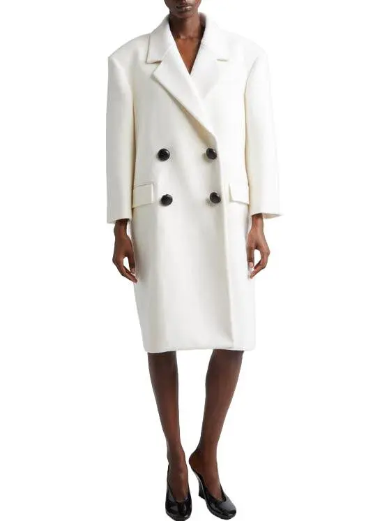 Givenchy Oversized Wool Coat - Ivory