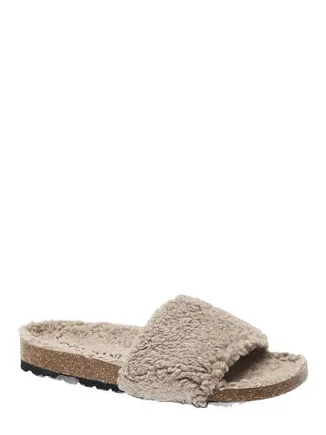 Cordani Mylie Faux Fur Slide Sandal - Moon