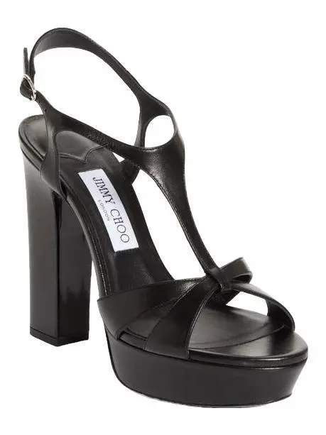 JIMMY CHOO Kesia Platform Sandal - Black