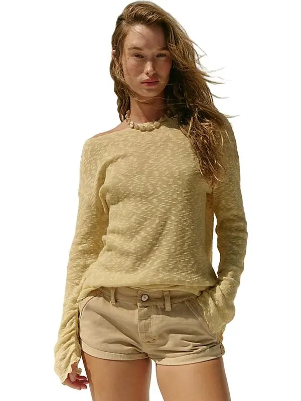 Free People Selena Tunic - Solar Lemon