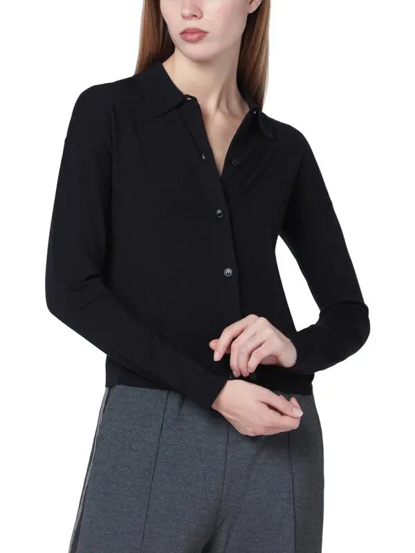 Max Mara Wool-blend Cardigan - Blue