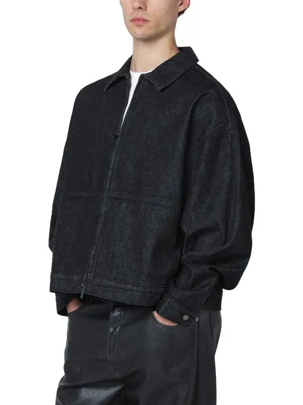 Fear Of God Denim Zip Shirt Jacket - Black