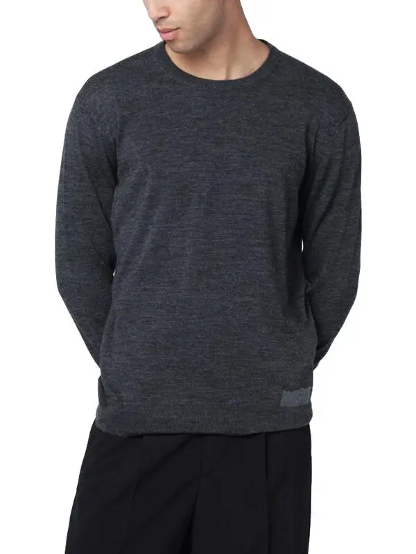 MAISON MARGIELA Wool-blend Crew-neck Sweater - Grey