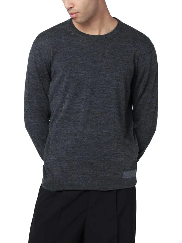 MAISON MARGIELA Wool-blend Crew-neck Sweater - Grey