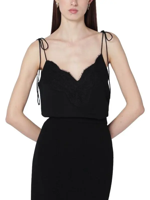 Valentino Garavani Silk Top - Black