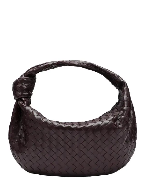 Bottega Veneta Jodie Bag In Intrecciato Nappa Leather - Burgundy
