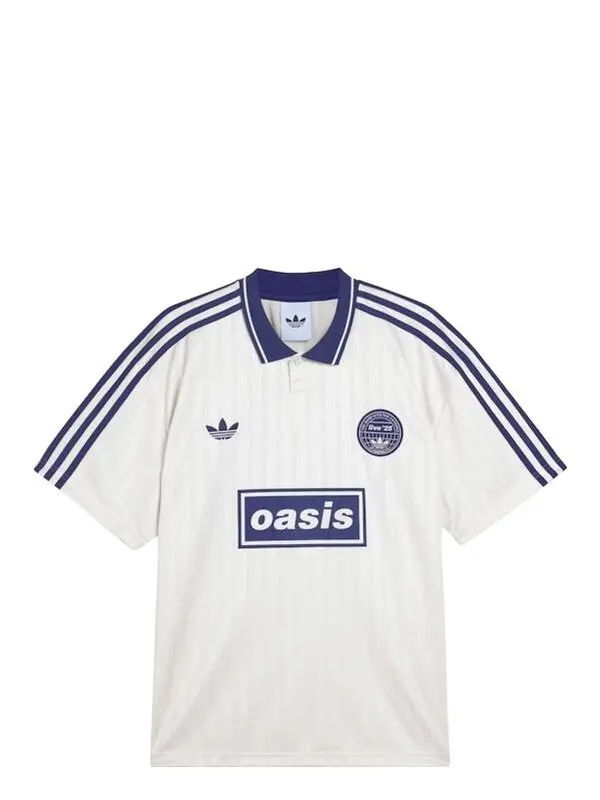 Adidas X Oasis Tour Jacquard Jersey - Cream White/light Indigo