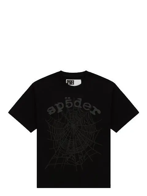 SP5DER Phantom Og Web Tee Shirt - Black