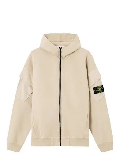Stone Island Brushed Organic Cotton Fleece - Desert