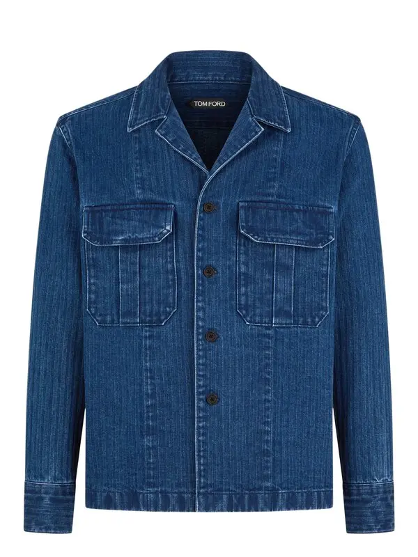 TOM FORD Denim Overshirt - Blue