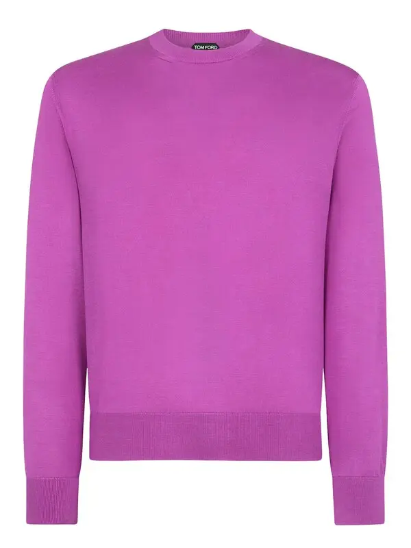 TOM FORD Silk Sweater - Purple