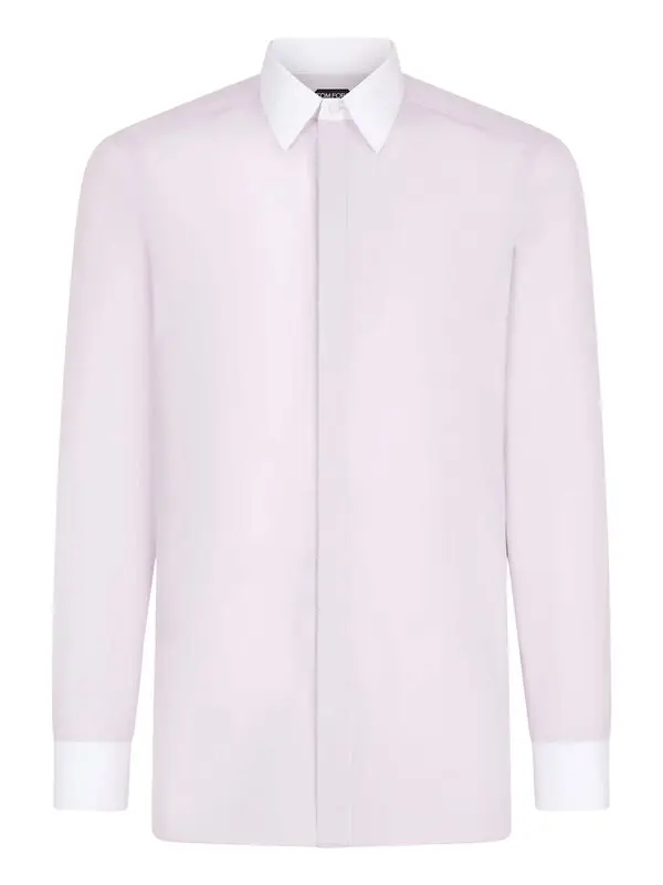 TOM FORD Cotton Poplin Shirt - Pink