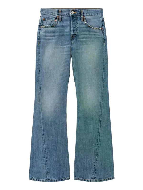 RE/DONE Bootcut Trousers - Blue