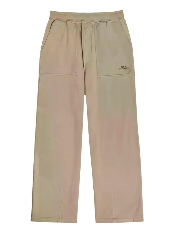 TEN C Cotton Jersey Track Pants - Neutrals