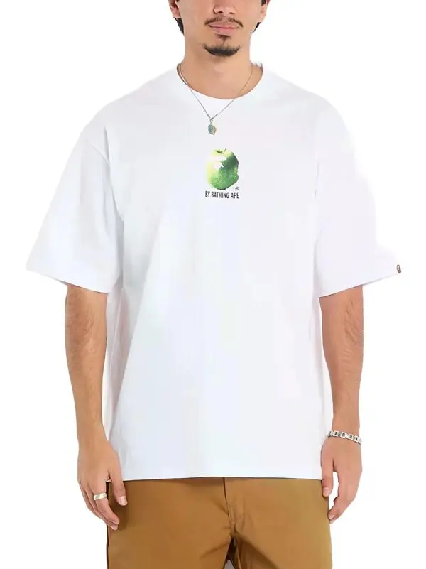 A BATHING APE Apple-graphic T-shirt - White